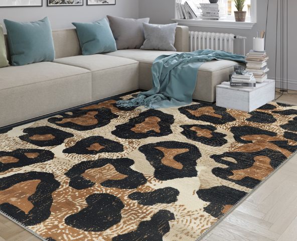 Brown Rugs I Machine Washable I Free Shipping US I Rugette