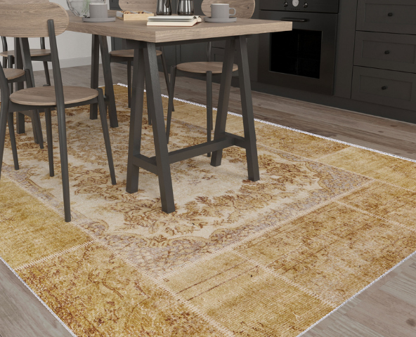 Gold Rugs I Machine Washable I Free Shipping US I Rugette