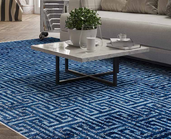 Navy Rugs I Navy Blue Rugs | Machine Washable I Free Shipping – Rugette