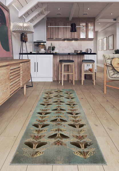 Celestia Brown Moth Rug | Rugette