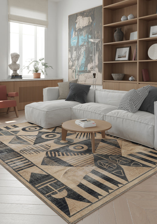 Ignatius Aztec Brown Rug | Rugette