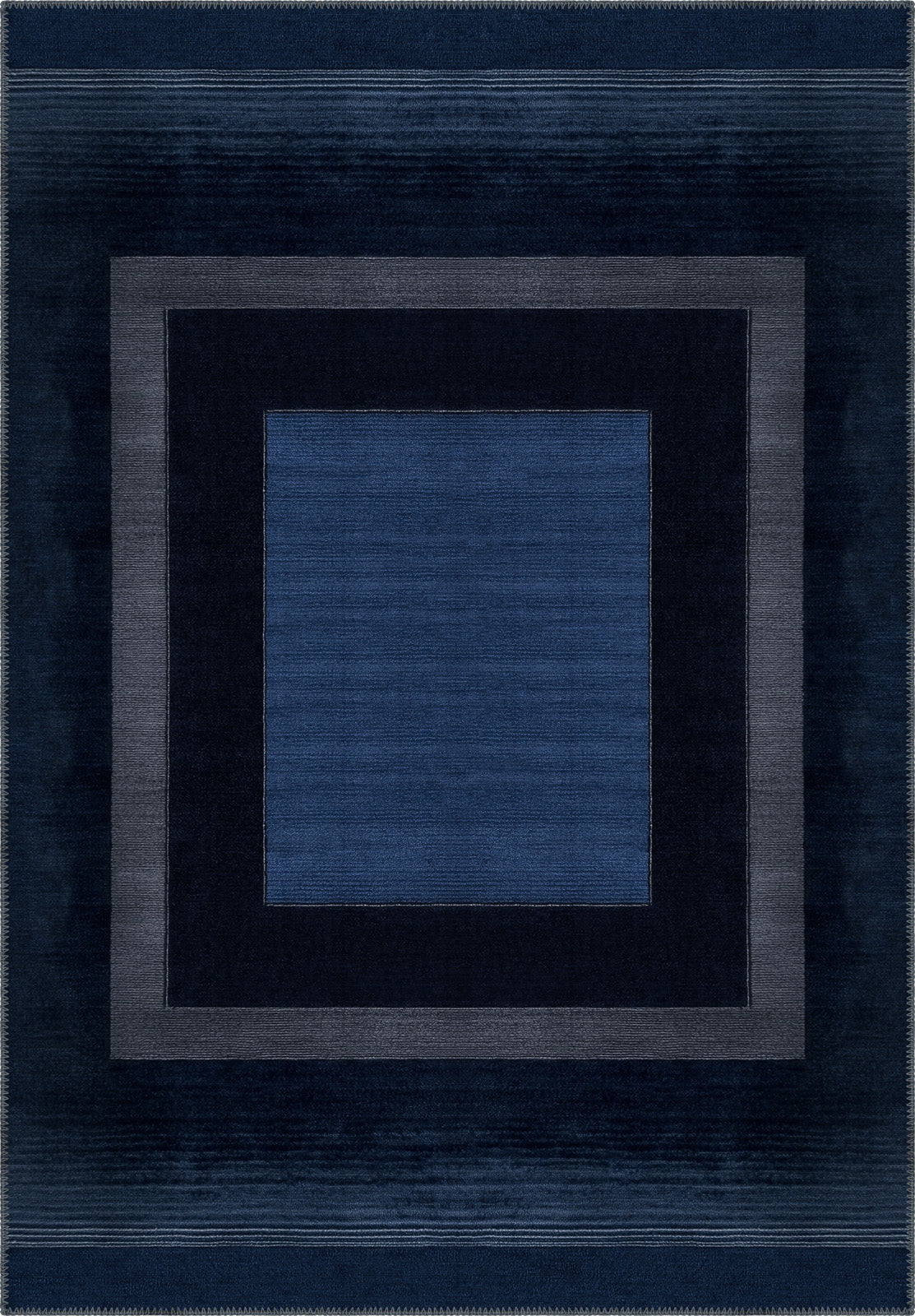 Mila Modern Navy Washable Rug | Rugette