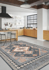 Magnus Medallion Washable Rug | Rugette