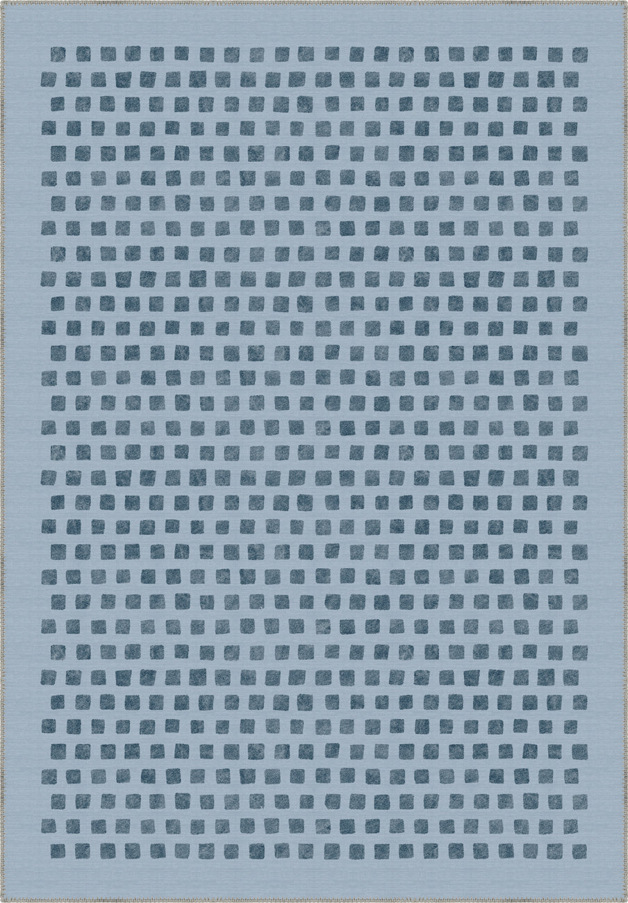 Thalia Duck Egg Blue Rug | Rugette Washable Rug