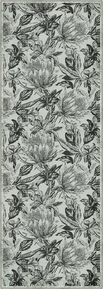 Liora Floral Green Rug | Rugette