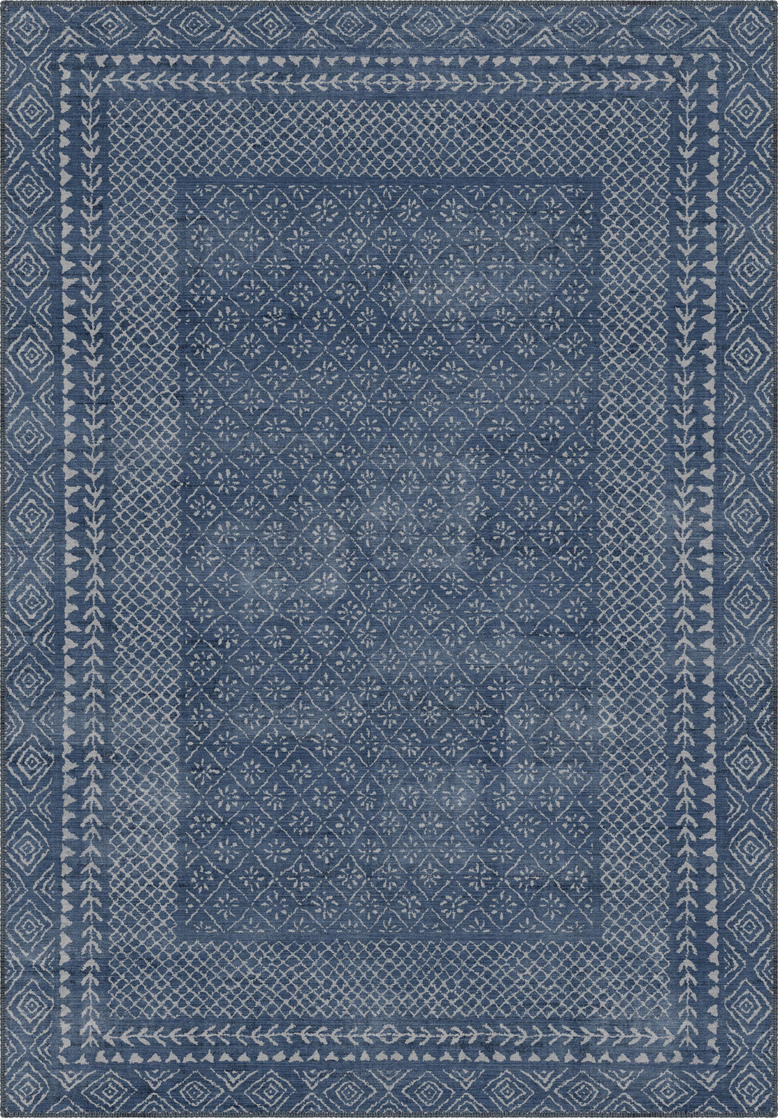 Calyra Navy Modern Rug | Rugette Navy Rug