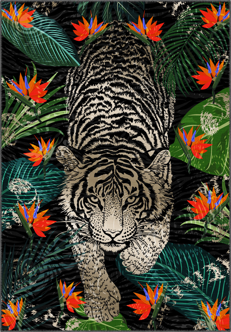 Nendei Wild Tiger Rug | Rugette Maximalist Rug