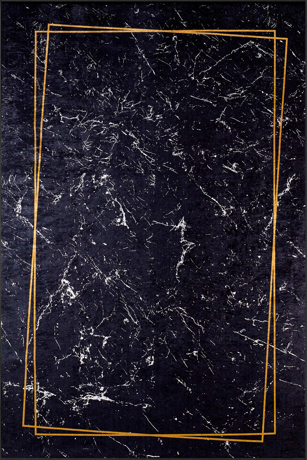 Kaida Black Marble Rug – Rugette