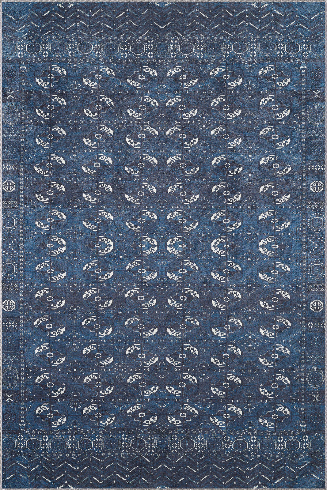Kael Blue Washable Rug – Rugette