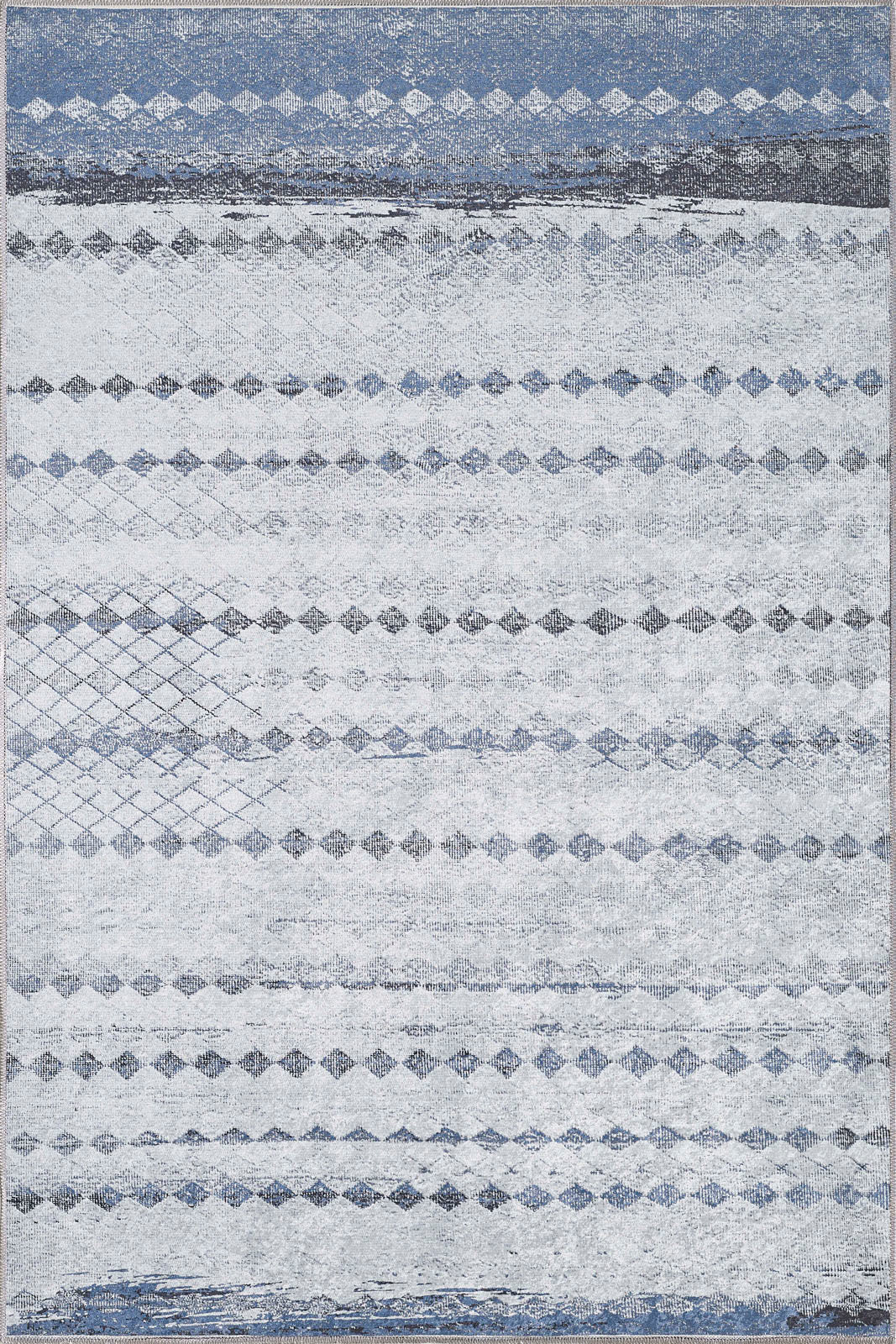 Quillon Blue Striped Rug – Rugette